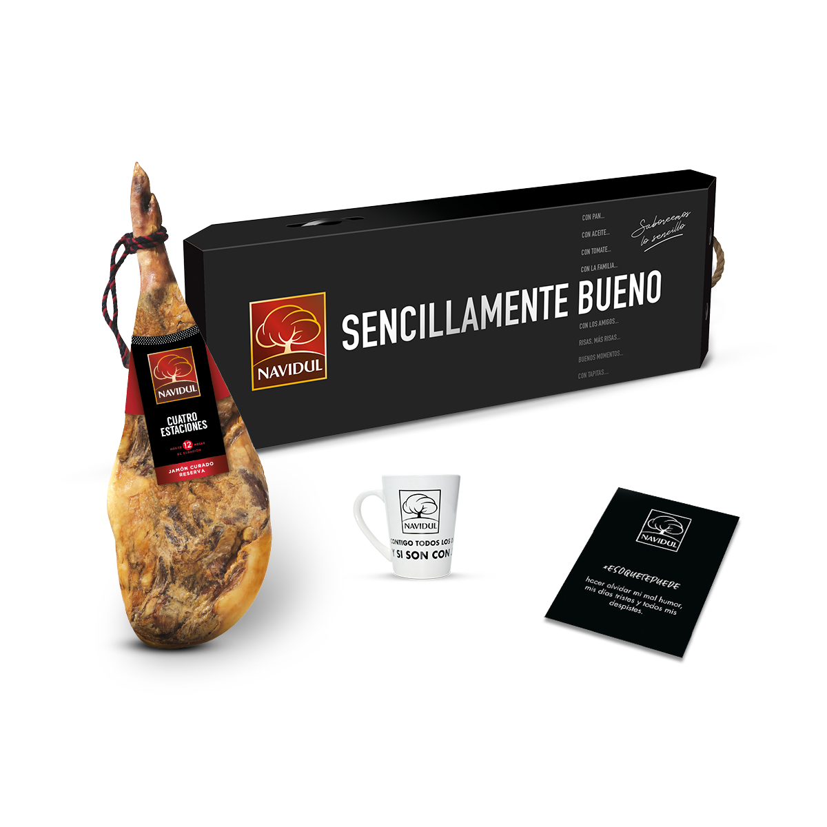 Comprar Jamón Reserva Cuatro Estaciones con taza online - Navidul